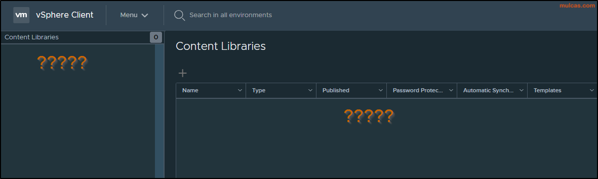 Solved Missing Content Library Vmware Vsphere 6 7